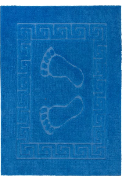 Miss Line Welsoft Ayak İzli Kaymaz Paspas 50 x 70 cm P-04 Mavi Miss Line Welsoft Ayak İzli Kaymaz Paspas 50 x 70 cm P-04 Mavi