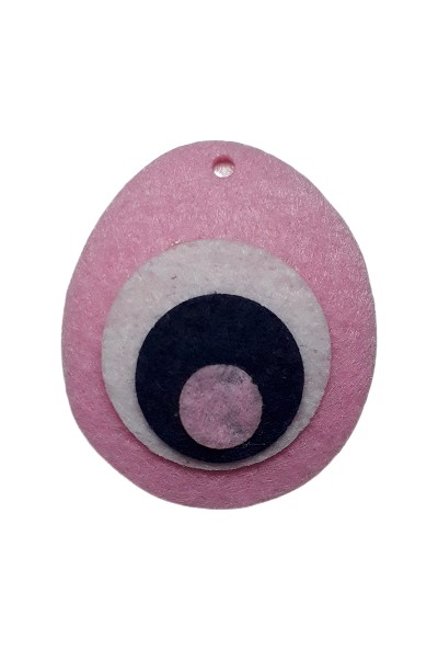 Dünya Hediye 4,5 cm Açık Pembe Nazar Boncuğu 10 Adet