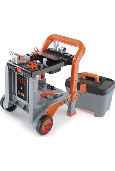 Smoby Black+Decker Oyuncak Alet Takımı veTekerlekli Çalışma Tezgahı 360202