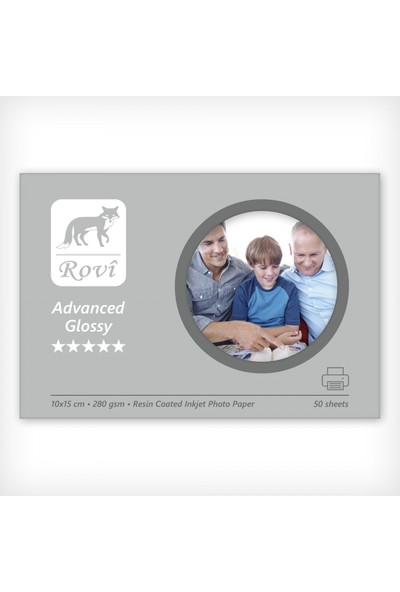 Rovi Advanced Parlak Fotoğraf Kağıdı - 280Gsm - 50Yp - 10X15cm Rovi Advanced Parlak Fotoğraf Kağıdı - 280Gsm - 50Yp - 10X15cm