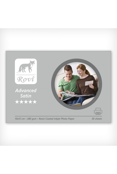 Rovi Advanced Satin Fotoğraf Kağıdı - 280Gsm - 50Yp - 10X15cm
