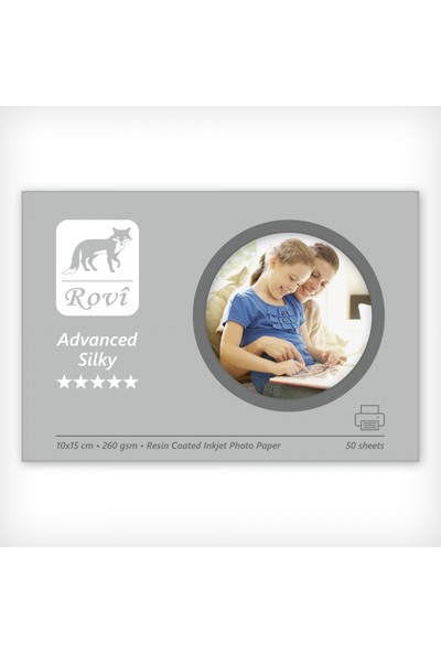 Rovi Advanced İpek Fotoğraf Kağıdı - 260Gsm - 50Yp - 10X15cm Rovi Advanced İpek Fotoğraf Kağıdı - 260Gsm - 50Yp - 10X15cm
