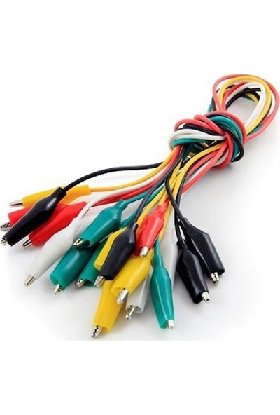 Komponentci 10 Adet 5 Renk Krokodil Kablo