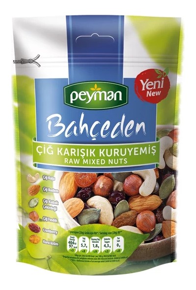 Peyman Bahçeden Çiğ Karışık Kuruyemiş 165G Peyman Bahçeden Çiğ Karışık Kuruyemiş 165G