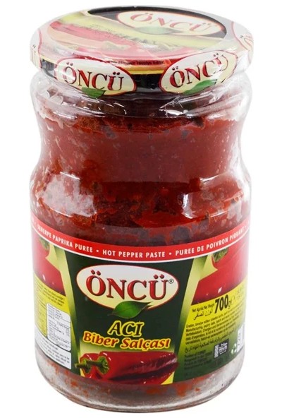 Öncü Acı Biber Salçası Cam Kavanoz 700 gr