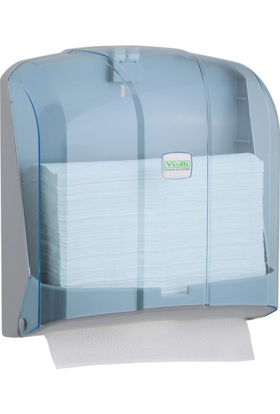 Vialli KH300T Z Katlı Kağıt Havlu Dispenseri Şeffaf 300'lü