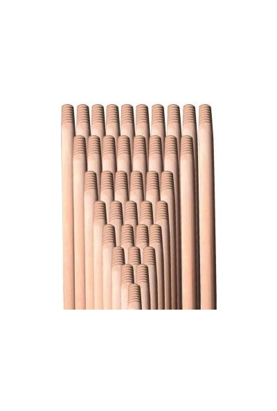 Imza Ahşap Fırça Sapı 150 cm Boyu Gürgen Ağacı 30'lu