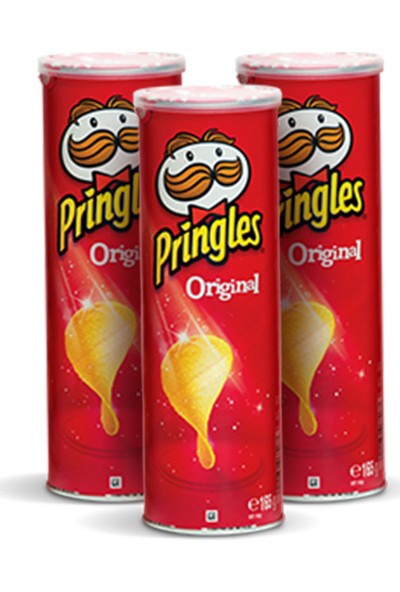 Pringles Cips Original 165 gr / 3'lü