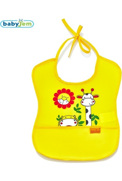 Babyjem Poli Muşamba Önlük Küçük Sarı Babyjem Poli Muşamba Önlük Küçük Sarı