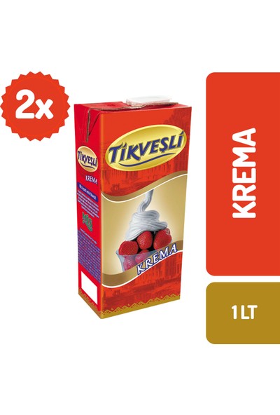 Tikveşli Krema 1 l x 2'li