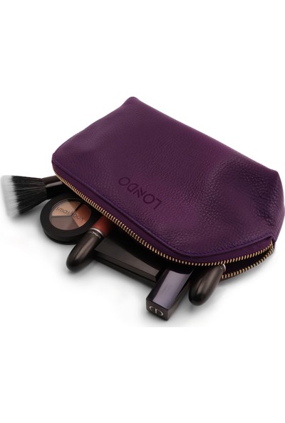 Londo Ot195 Hakiki Deri Makyaj Ve Seyahat El Çantası