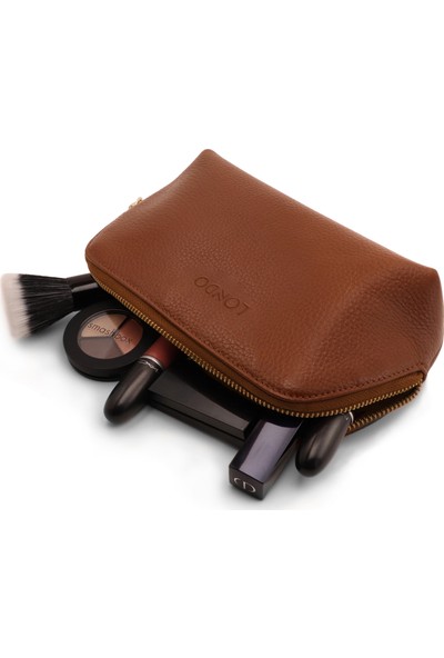 Londo Ot195 Hakiki Deri Makyaj Ve Seyahat El Çantası