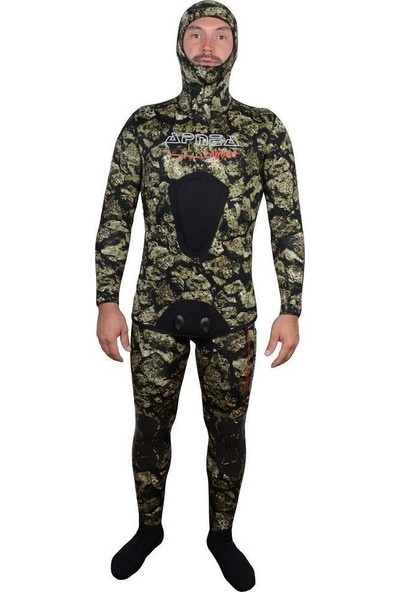 Apnea Legend Yeşil Coral Camou 3D 5mm Dalış Elbisesi