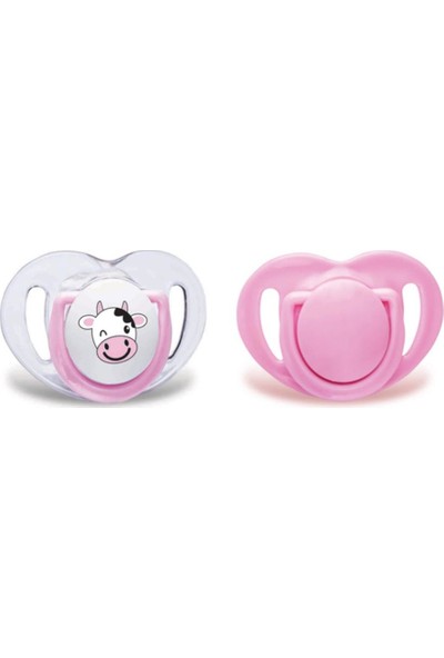 Mamajoo Silikon Emzik Pembe İnek 2'li 12 Ay+
