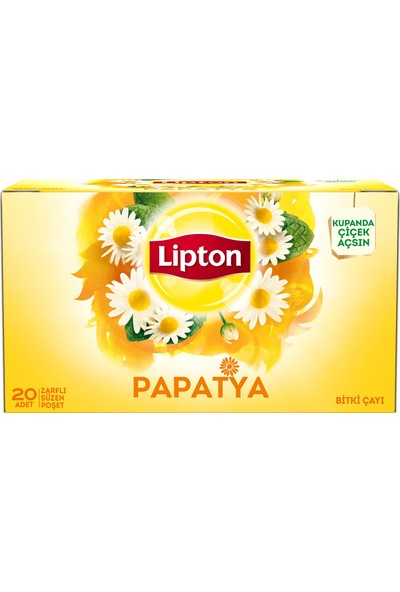Lipton Bardak Poşet Bitki Çayı Papatya 20'Li Lipton Bardak Poşet Bitki Çayı Papatya 20'Li