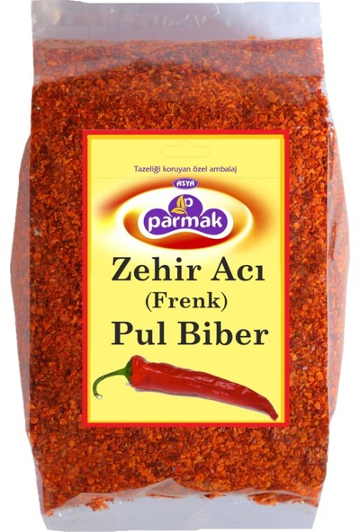 Parmak baharat Zehir Acı (Frenk) Pul biber 1000 gr (Çok acı)