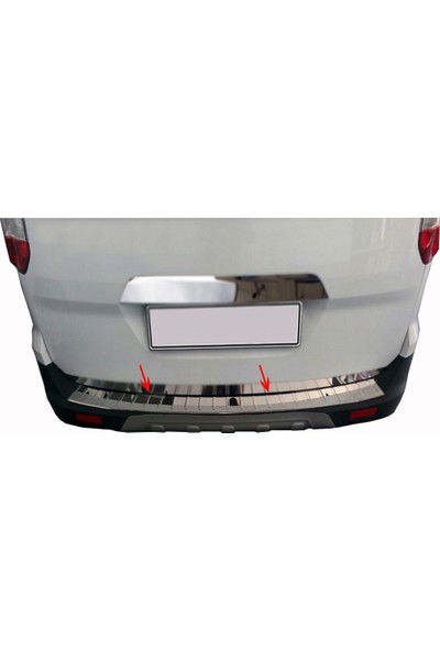 Arabamsekil Ford Courier Krom Arka Tampon Eşiği 2015- Arabamsekil Ford Courier Krom Arka Tampon Eşiği 2015-