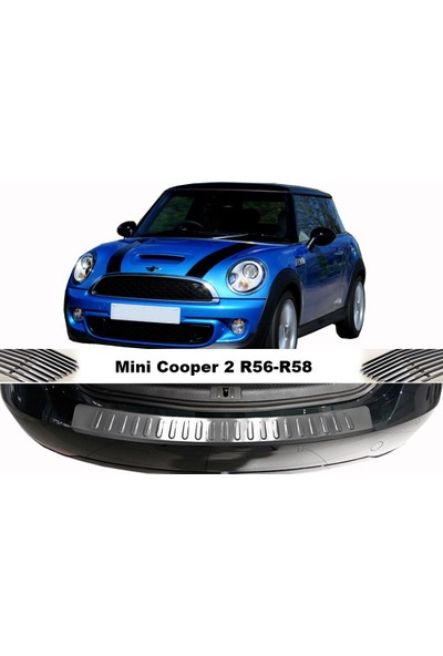 Arabamsekil Mini Cooper R56-R58 Krom Arka Tampon Eşiği 2006-2014 Arabamsekil Mini Cooper R56-R58 Krom Arka Tampon Eşiği 2006-2014