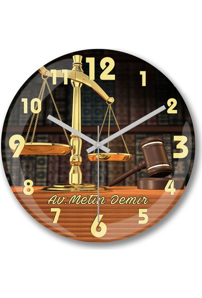 Baskı Dükkanı Kişiye Özel Bombeli Gerçek Cam Adalet Terazisi Hukuk Duvar Saati Baskı Dükkanı Kişiye Özel Bombeli Gerçek Cam Adalet Terazisi Hukuk Duvar Saati