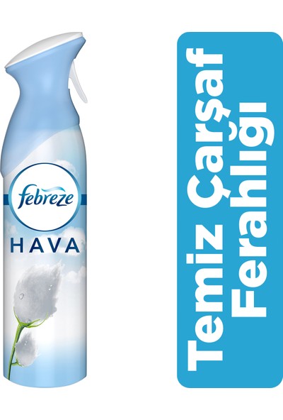 Febreze Hava Ferahlatıcı Sprey 300 ml Oda Kokusu Pamuk Ferahlığı Febreze Hava Ferahlatıcı Sprey 300 ml Oda Kokusu Pamuk Ferahlığı