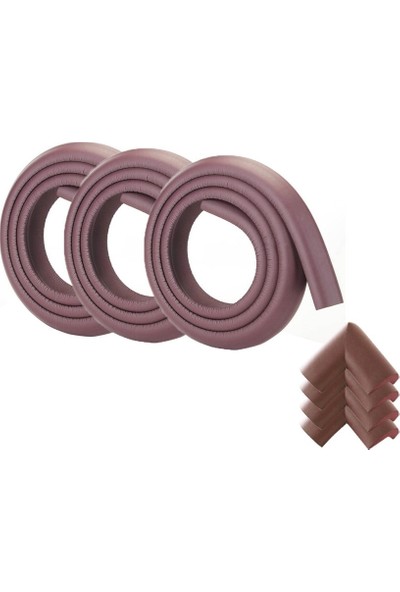 Evokids (6 Metre Kenar + 4 Adet Köşe) Kauçuk Kalın Kenar Koruyucu Evokids (6 Metre Kenar + 4 Adet Köşe) Kauçuk Kalın Kenar Koruyucu