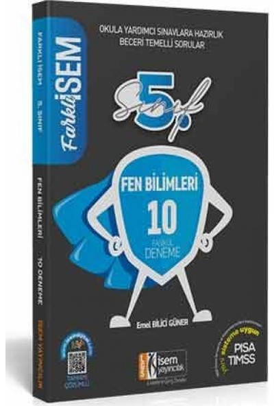 Isem Yayıncılık 2020 Farklı Isem 5. Sınıf Fen Bilimleri Tamamı Çözümlü 10 Fasikül Deneme