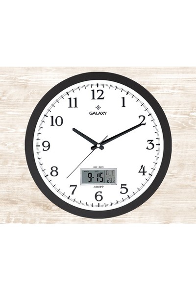 Galaxy T-1964-K Premium Dijital Duvar Saati Siyah 35 cm Galaxy T-1964-K Premium Dijital Duvar Saati Siyah 35 cm