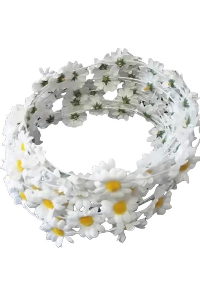 Dünya Hediye Papatya Nedime Tacı 10 Adet