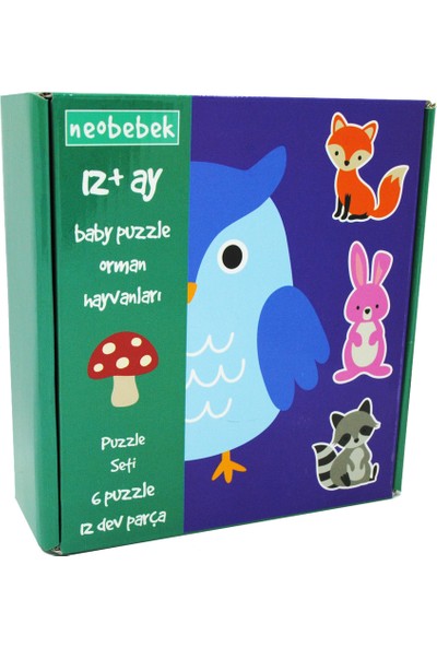 Neobebek Baby Puzzle - Orman Hayvanları Neobebek Baby Puzzle - Orman Hayvanları