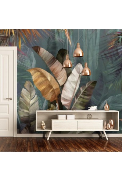 Duvar Kağıdı Marketi 3D Tropikal Çicekli Duvar Kağıdı