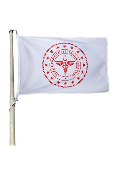 Doruk Sağlık Bakanlığı Logolu Bayrak