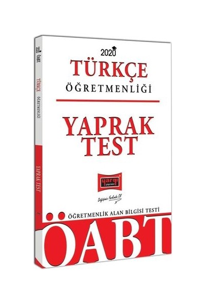 Yargı Yayınevi 2020 ÖABT Türkçe Öğretmenliği Yaprak Test Yargı Yayınevi 2020 ÖABT Türkçe Öğretmenliği Yaprak Test