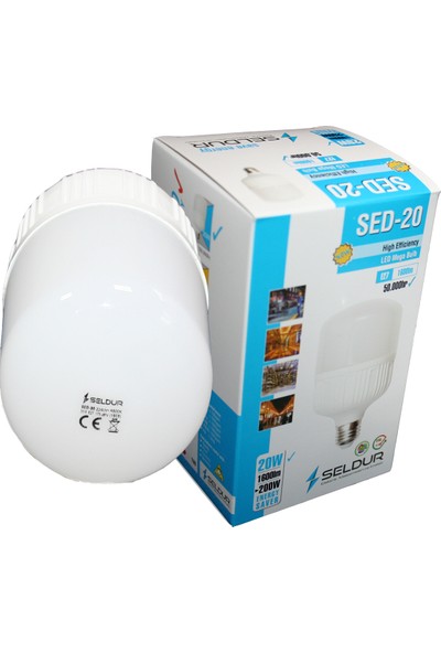 Seldur 20W Büyük Boy Torch LED Ampul E27 Duy Seldur 20W Büyük Boy Torch LED Ampul E27 Duy