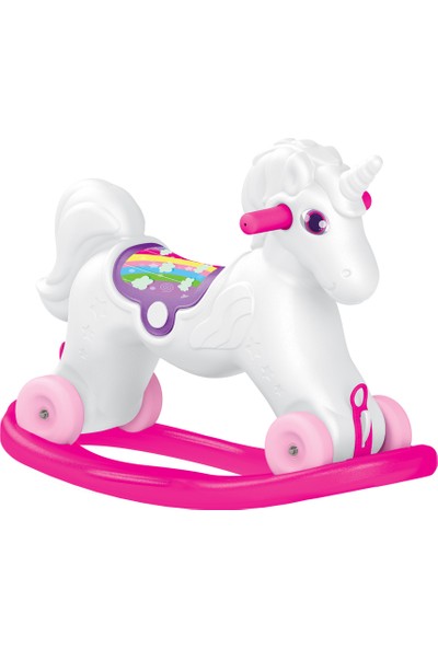 Dolu 2509 Unicorn Sallanan Tekerlekli At Dolu 2509 Unicorn Sallanan Tekerlekli At