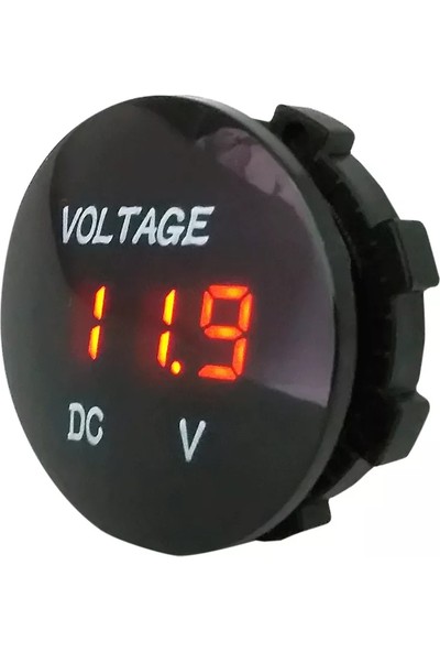 Autoline Araba Motosiklet LED Dijital Ekran Voltmetre 12 V 24 V Autoline Araba Motosiklet LED Dijital Ekran Voltmetre 12 V 24 V