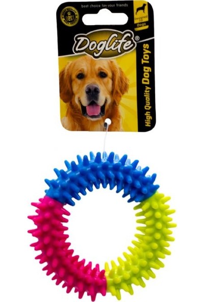 Doglife Köpekler Için Kauçuk Dikenli Ring Doglife Köpekler Için Kauçuk Dikenli Ring
