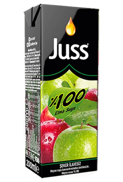Juss %100 Elma 200 ml x 27 Slim