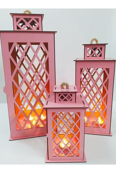 Narr Ahşap Fener Mumluk