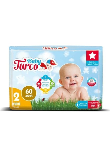 Baby Turco Çocuk Bezi Mini 42'li Fiyatı - Taksit Seçenekleri