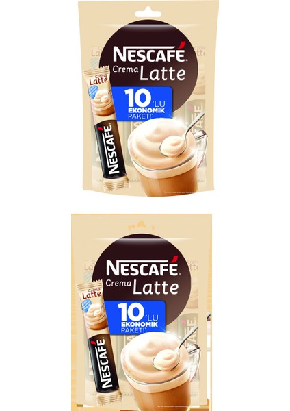 Nescafe Cream Latte 10'lu Ekonomik Paket Fiyatı