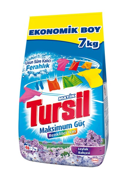 Tursil Matik Çamaşır Deterjanı Toz Leylak Bahçesi Renkliler Fiyatı