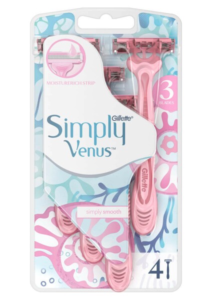 Gillette Simply Venus 3 Kullan At Kadın Tıraş Bıçağı 4'lü Fiyatı