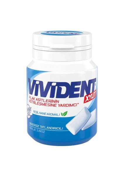 Vivident Xylit Yeşil Nane Aromalı Draje Sakız 65 gr Fiyatı