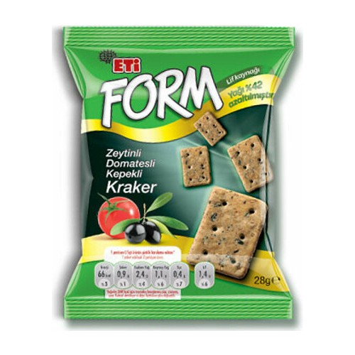 Eti Form Kepekli zeytinli Kraker 28 g Fiyatı - Taksit Seçenekleri