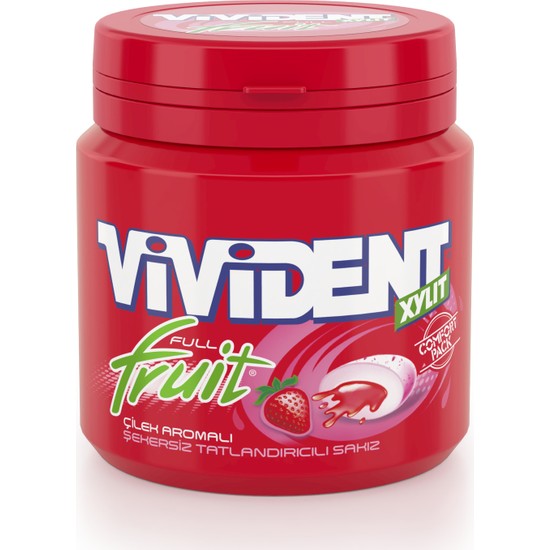 Vivident Fruit Çilekli Sakız 93 g Fiyatı - Taksit Seçenekleri