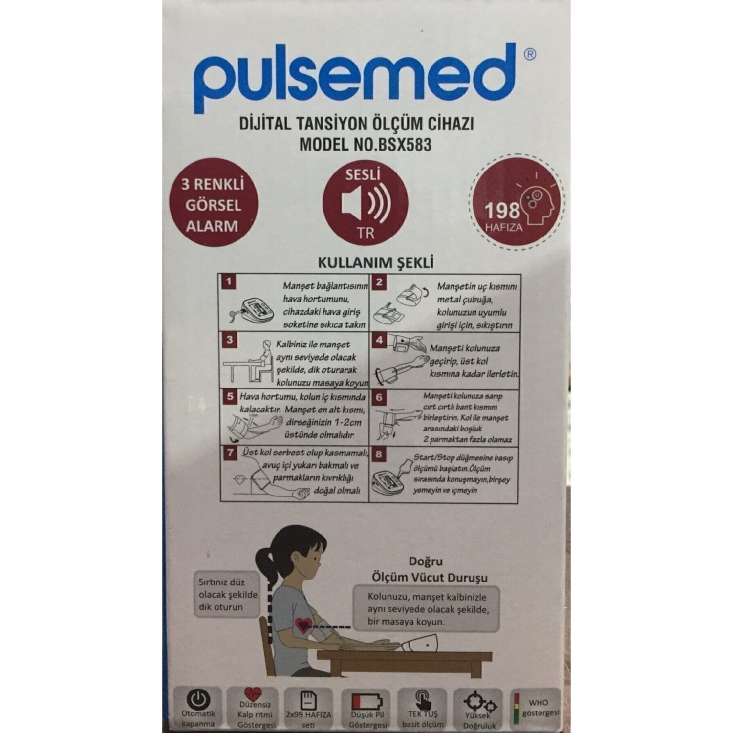 Pulsemed Dijital Türkçe Konuşan Tansiyon Ölçüm Cihazı Fiyatı