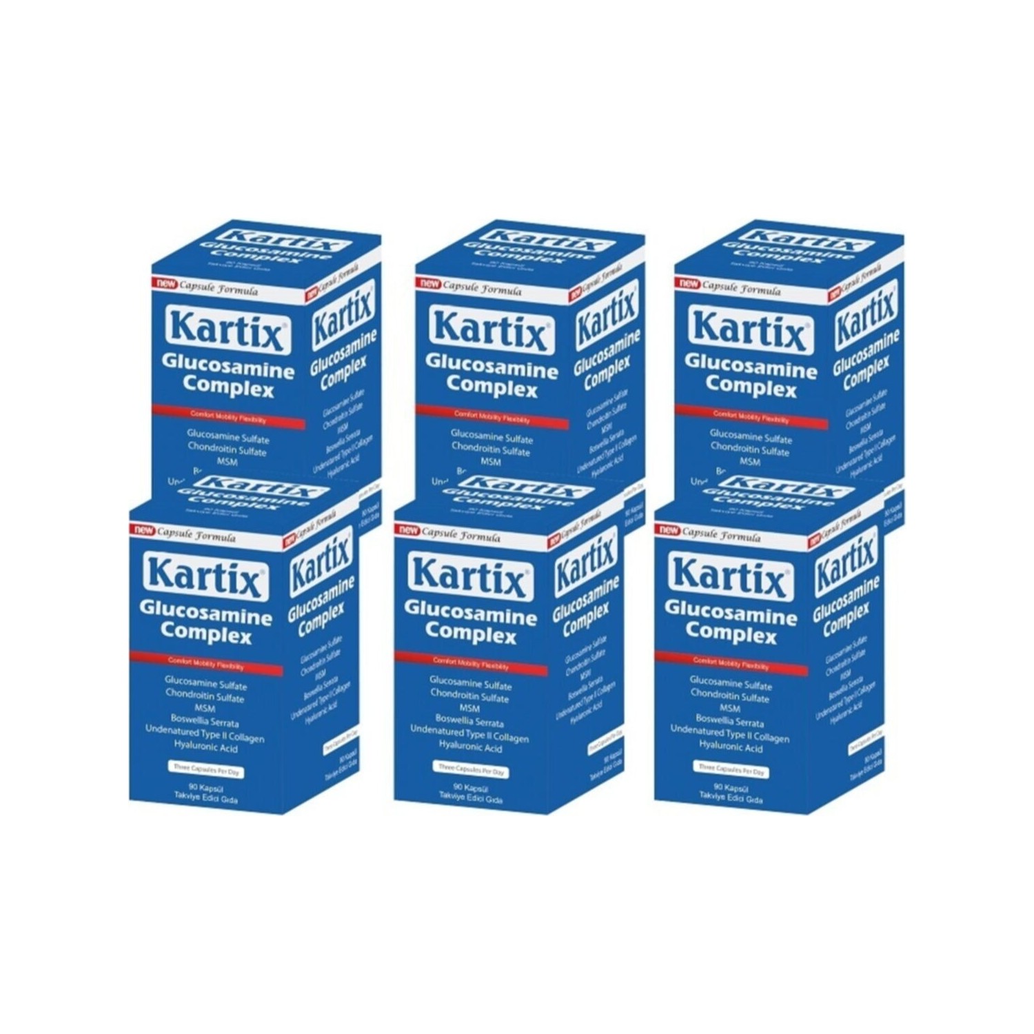 Kartix Glucosamine Complex 90 Kapsül 6x Fiyatı - Taksit Seçenekleri