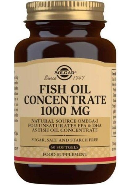 Solgar Fish Oil 1000 Mg 60 Kapsül Fiyatı - Taksit Seçenekleri