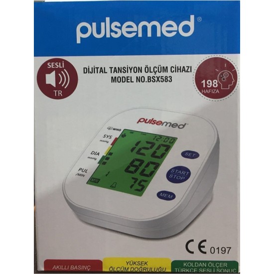 Pulsemed Dijital Türkçe Konuşan Tansiyon Ölçüm Cihazı Fiyatı