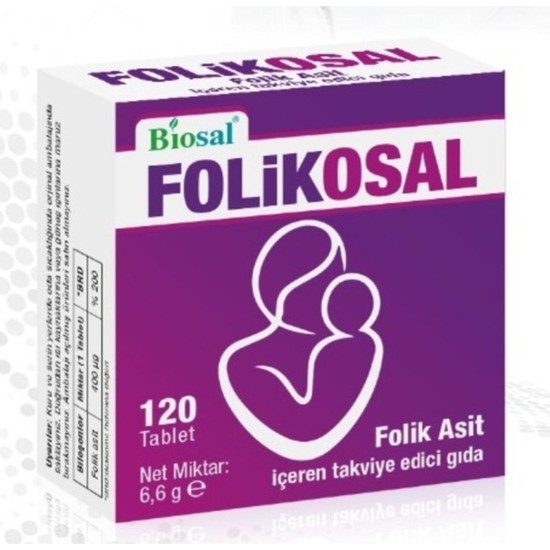 Biosal Folik Asit 400 Mcg 120 Tablet Fiyatı - Taksit Seçenekleri